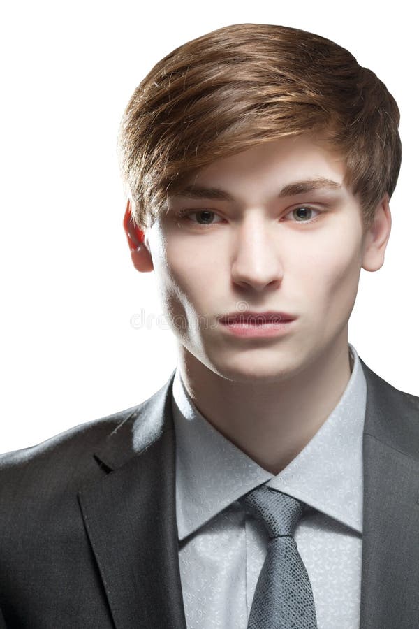 Portrait of Young Business Man Isolated Over White Stock Photo - Image ... Portrait of Young Business Man Isolated Over White Stock Photo - Image ...