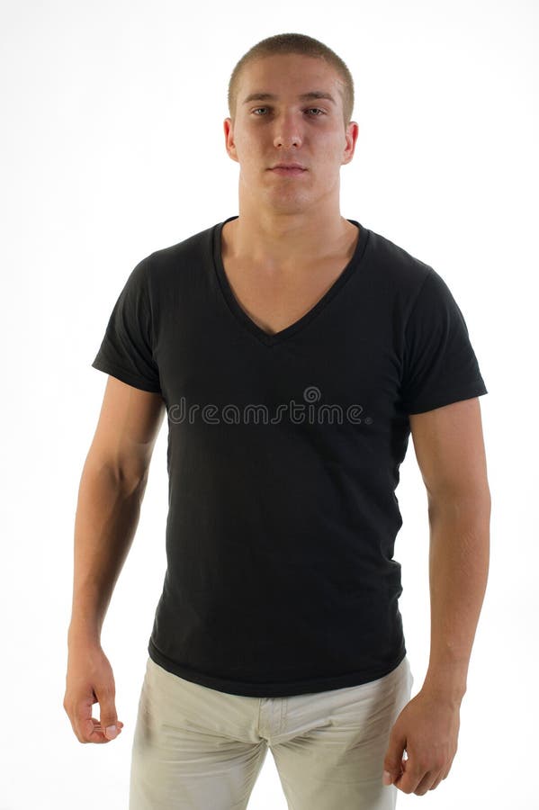 The brawny young man stock image. Image of male, muscular - 18280929