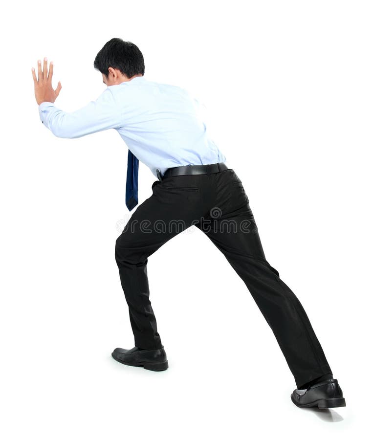 Employee Pushing stock photo. Image of necktie, male - 25451298