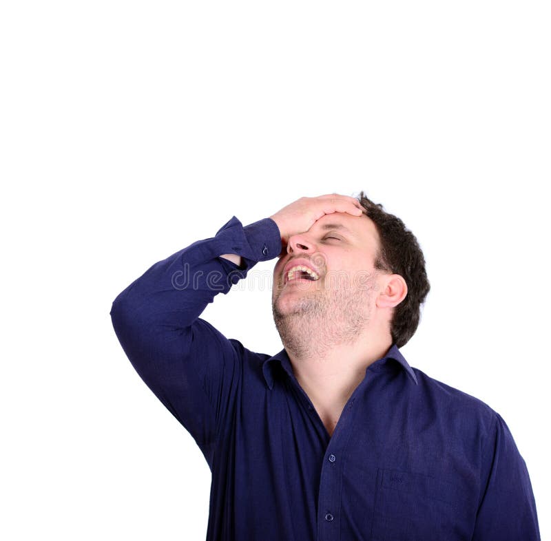 Portrait of Young Businessman Slapping Hand on Head Having a Duh Stock ...