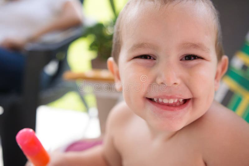 Child Staring at the Camera Stock Photo - Image of beautiful, family ...