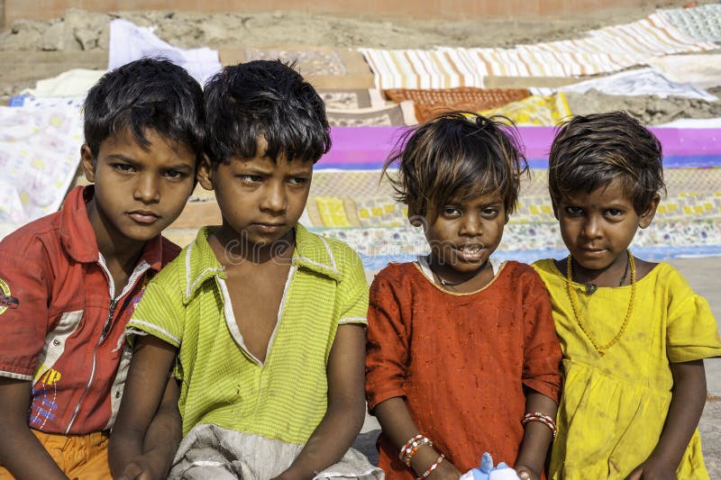 Portrait of young children editorial photo. Image of india - 65818691