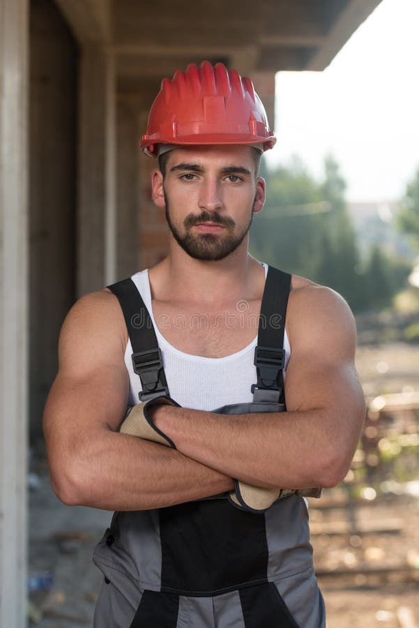 Portrait of a Young Confident Worker Stock Image - Image of employment ...