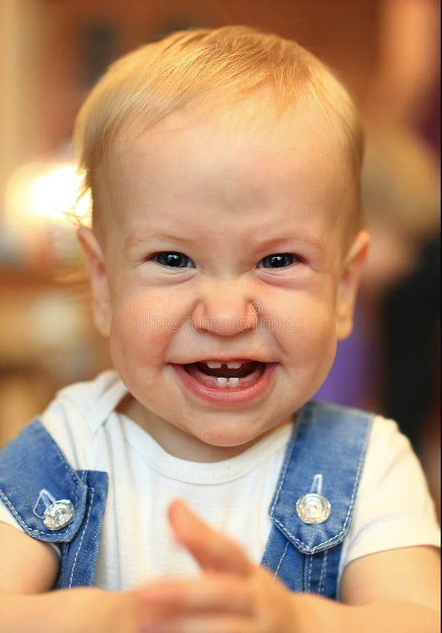 Portrait of Young Cute Child Stock Image - Image of innocence, happy ...