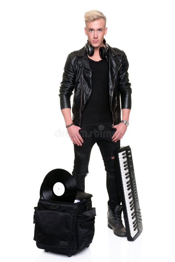 Portrait of a young dj stock photo. Image of music, nightclub - 29189554