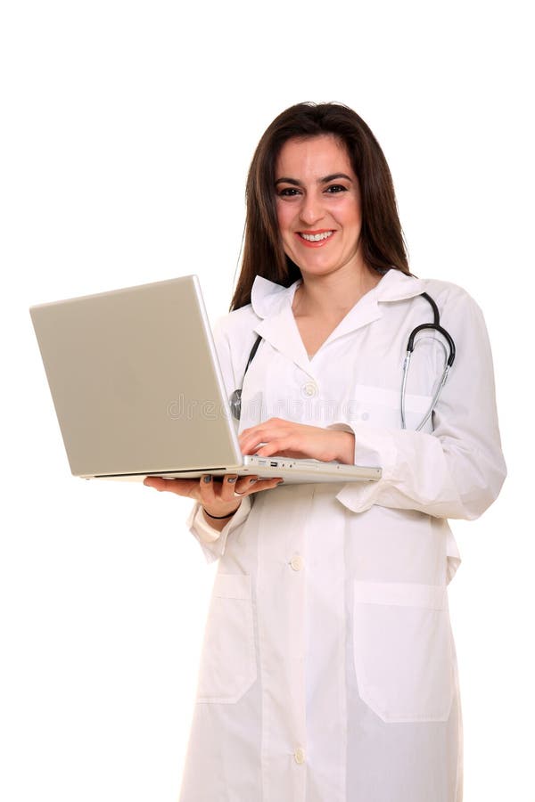 Young doctor stock image. Image of caucasian, female - 30599589