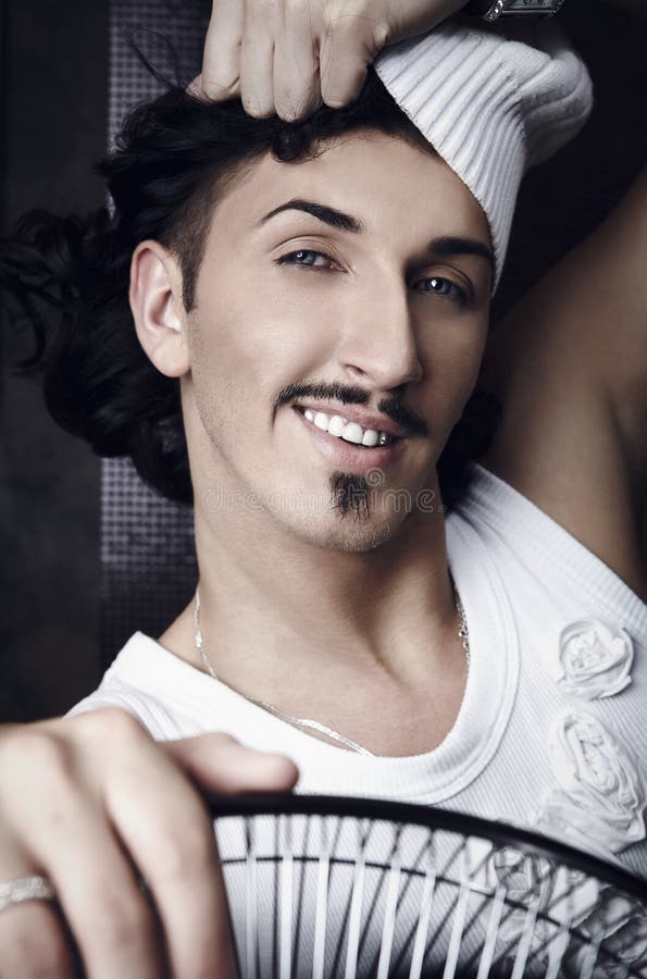 Portrait of Young Fashion Macho. Stock Photo - Image of handsome ...