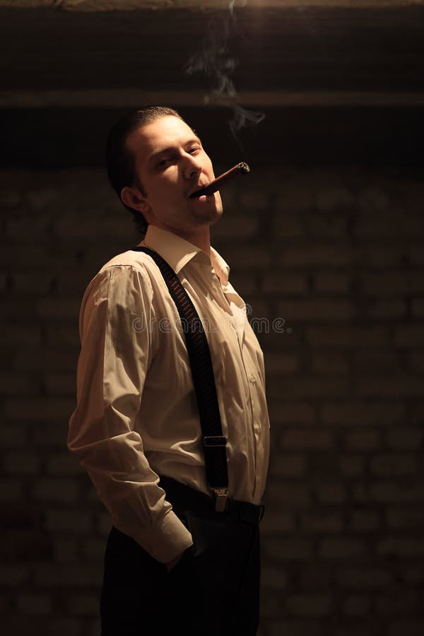 Portrait of young gangster stock photo. Image of mafia - 29318772