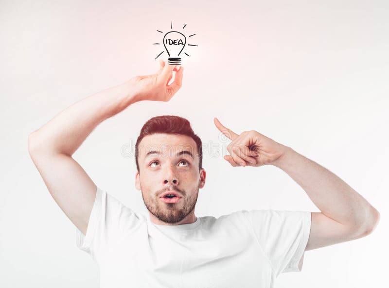 Young genious pupil boy stock photo. Image of happy, finger - 95357942