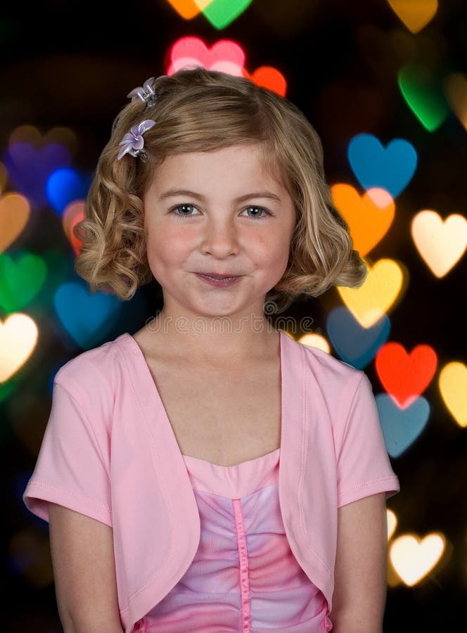 Portrait of Young Girl in Formal Dress Stock Photo - Image of happy ...