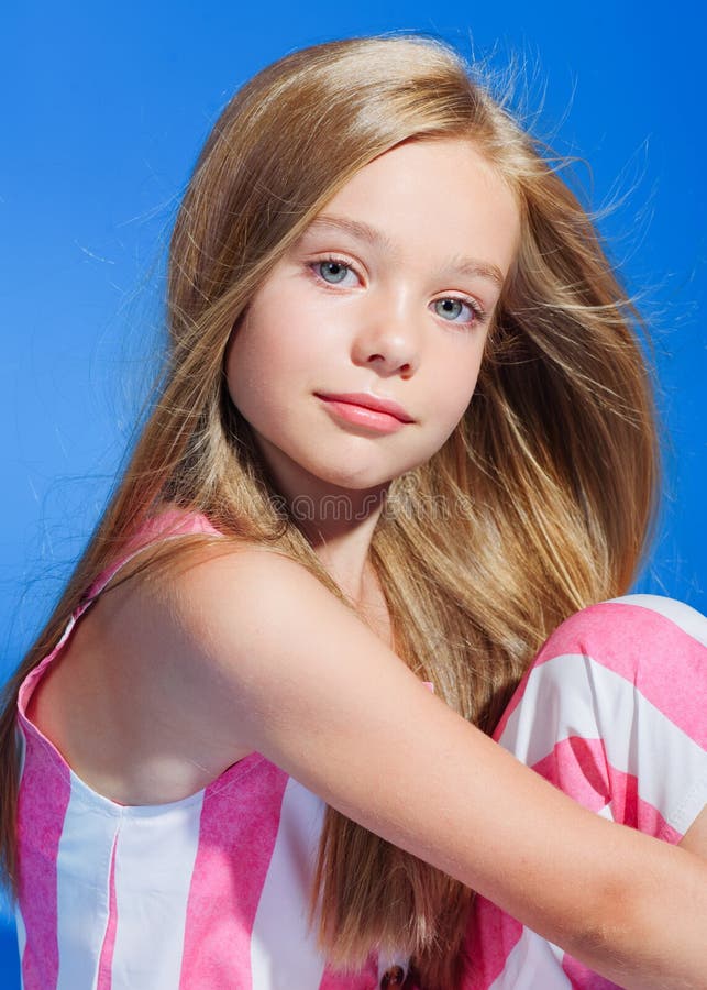 Portrait of a young girl stock photo. Image of beautiful - 160250840