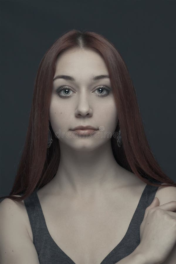 Young Girl Dancing with Long Grey Cloth Stock Photo - Image of person ...