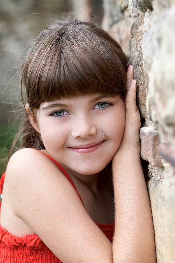 Portrait of young girl stock image. Image of cheerful - 34304737
