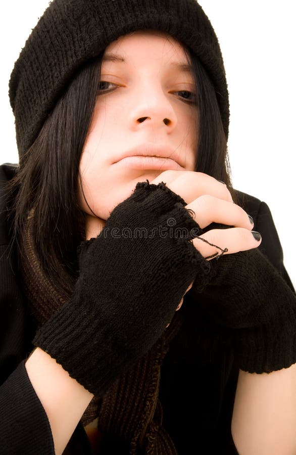 Portrait of young goth stock image. Image of student - 16178879