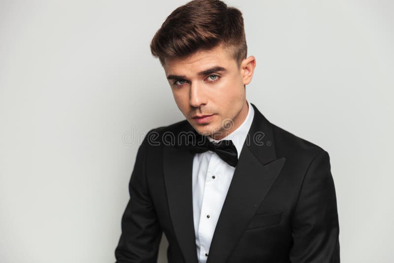 Handsome Groom Walking Down from House in the Morning at the Luxury ...