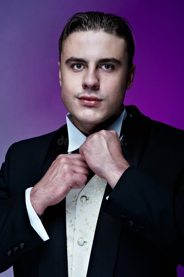Portrait of Young Handsome Groom in Suit Stock Image - Image of playboy ... Portrait of Young Handsome Groom in Suit Stock Image - Image of playboy ...
