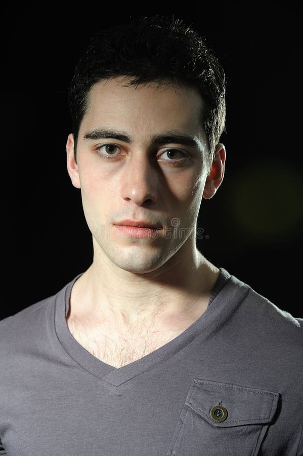 Young Man stock photo. Image of eyes, face, young, adult - 442076