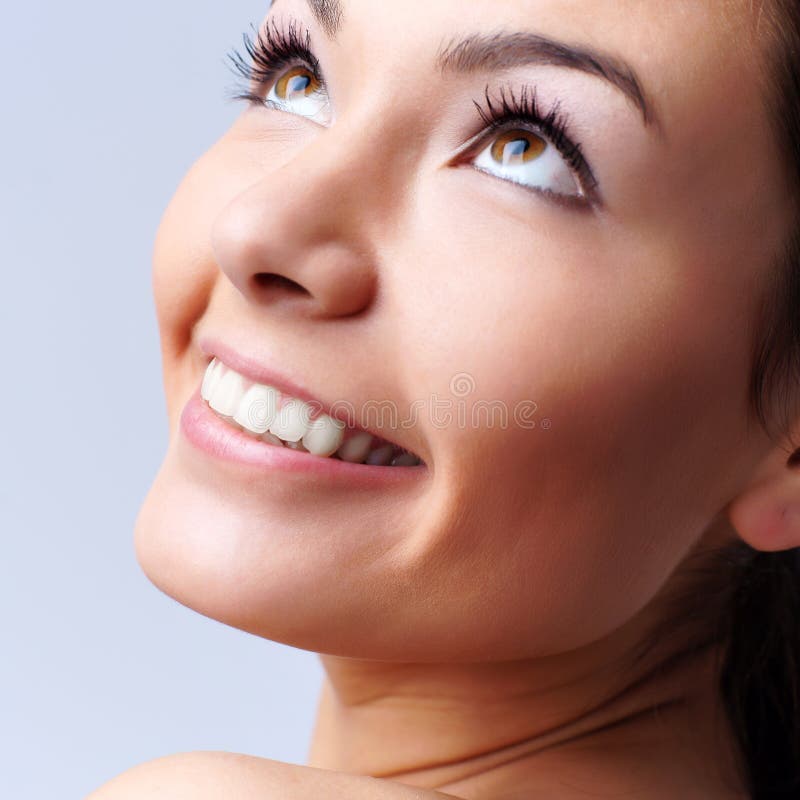 Woman smile stock photo. Image of beautiful, glamour, cheerful - 1278960