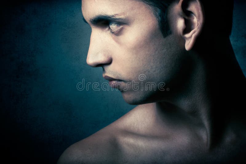4+ Portrait young indian man over dark Free Stock Photos - StockFreeImages