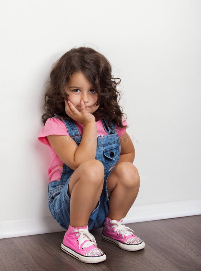 Portrait Young, Little Girl Stock Image - Image of hair, lovely: 77542375