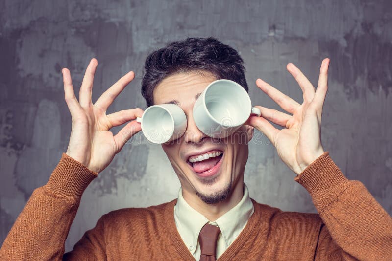 Portrait of young man stock photo. Image of white, funny - 59119704