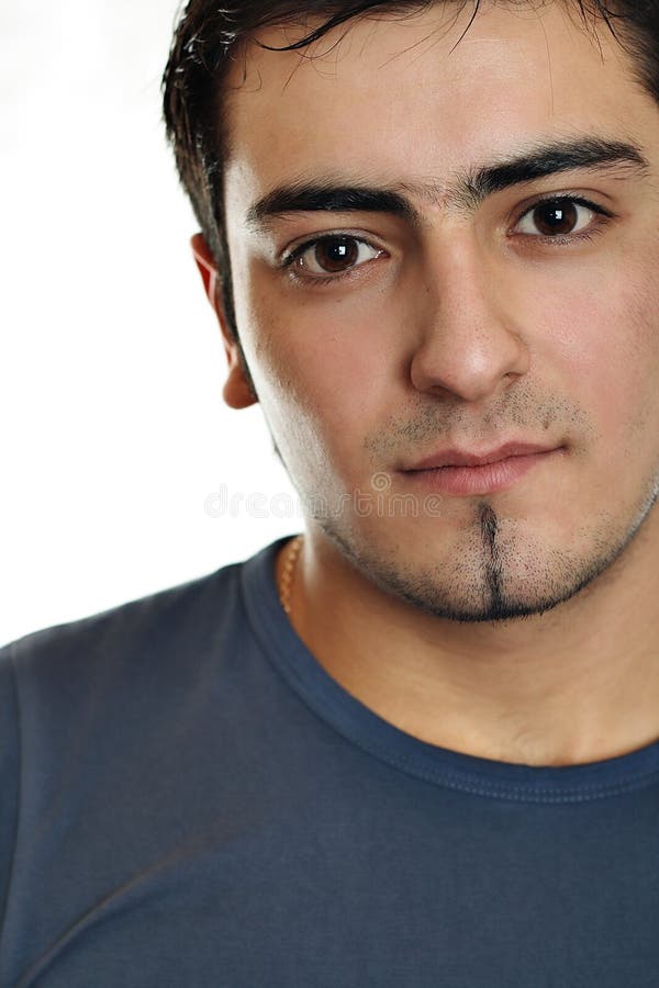 Portrait of a Young Man with an Attitude Stock Image - Image of eyes ...