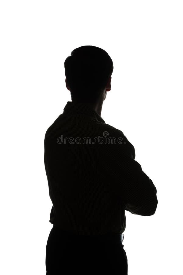 Portrait of a Young Man, Back View Stock Image - Image of classic, look ...