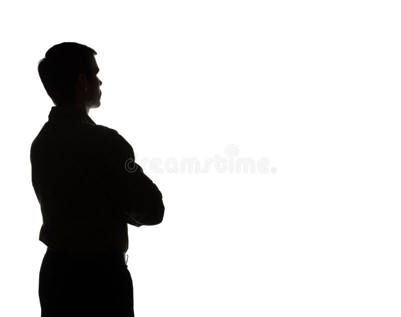 Portrait of a Young Man, Back View Stock Image - Image of look, white ...