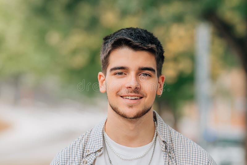 Portrait of young man stock photo. Image of face, cool - 266149966