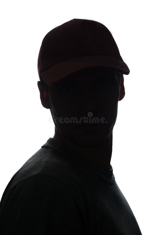 Portrait of a Young Man in Cap, Front View Stock Photo - Image of ...