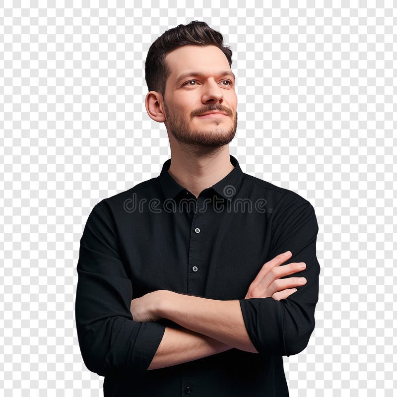 Portrait of a Young Man with a Confident and Optimistic Look Stock ...