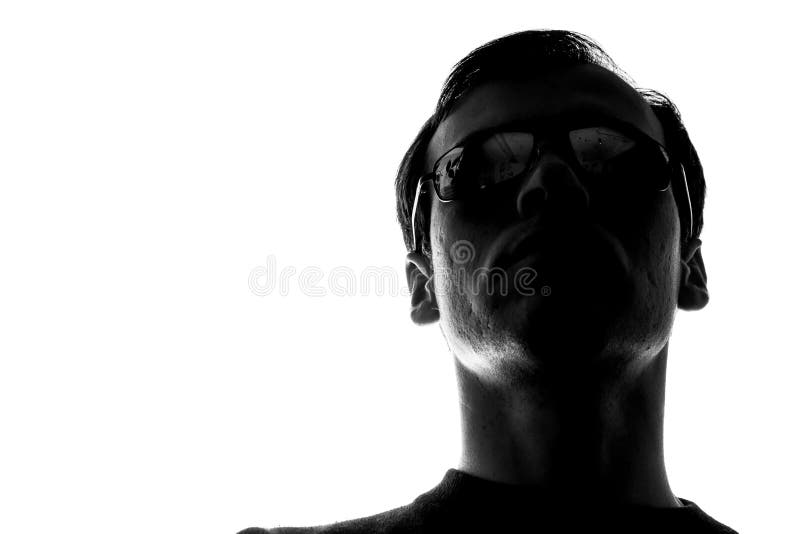 Portrait of a Young Man in Front View Stock Image - Image of thinking ...