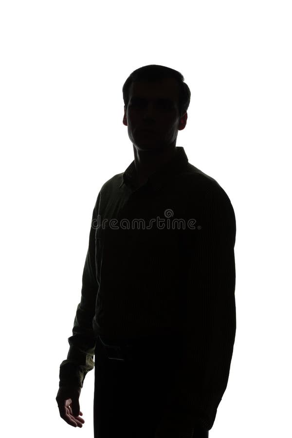 Portrait Of A Young Man, Front View Stock Photo - Image of ears ...