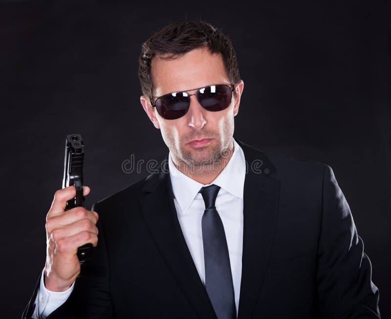 Portrait of an Attractive Secret Agent Stock Image - Image of secret ...