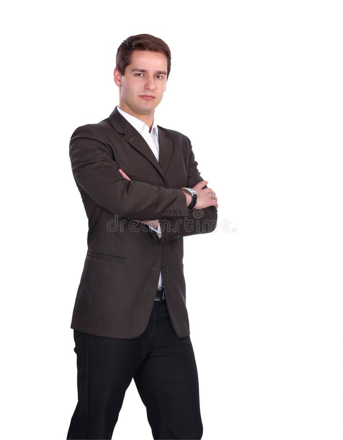 Portrait of Young Man Isolated on White Background Stock Photo - Image ...