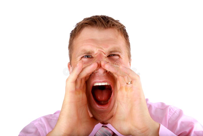 Win Concept - Scream of Happy Amazed Man Stock Photo - Image of ...