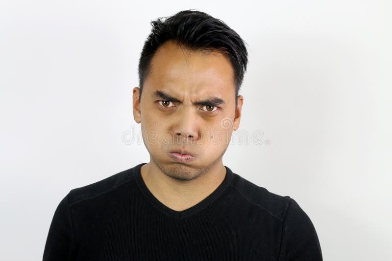 Portrait of a Young Man Sick Stock Image - Image of person, nauseated ...