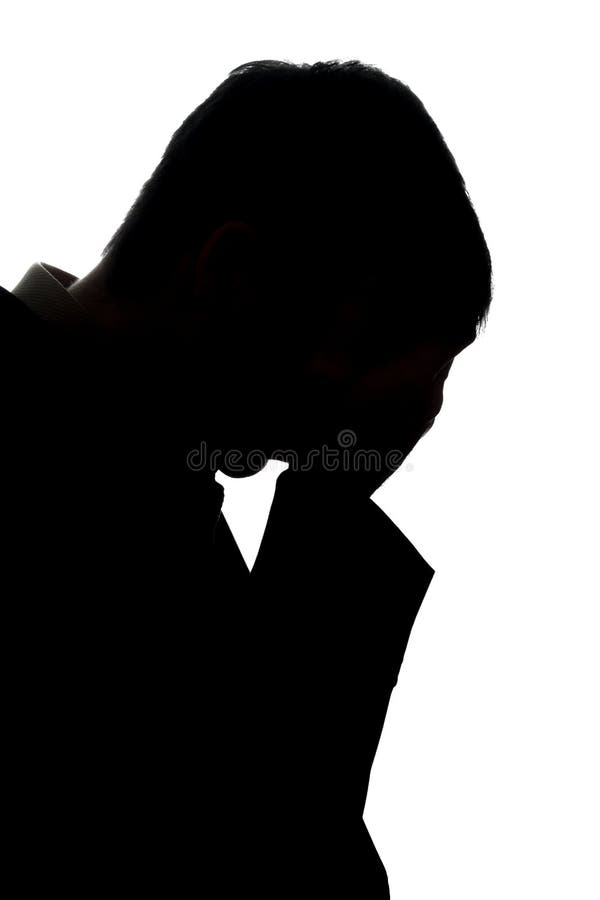Portrait of a Young Man, Side View Stock Image - Image of depression ...