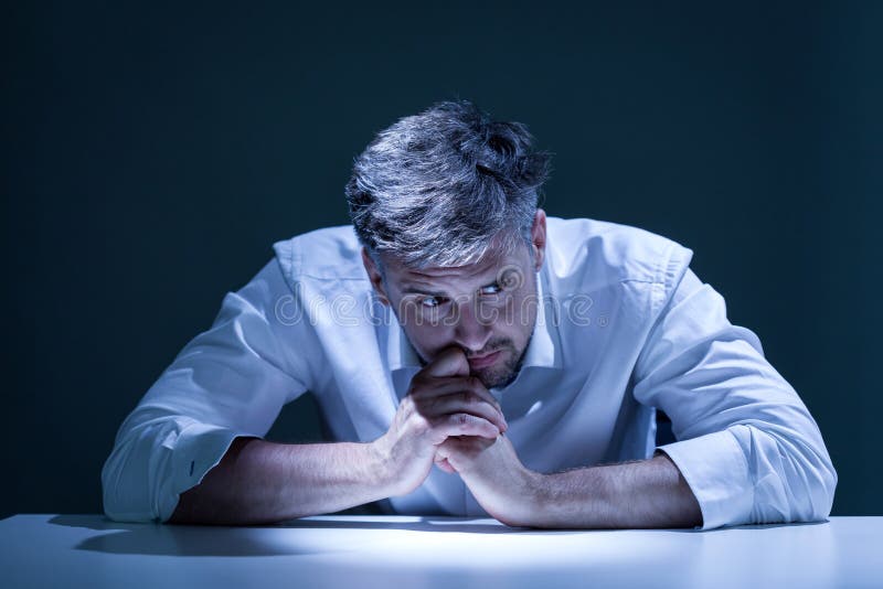 Portrait of man in sorrow stock photo. Image of looking - 40356760
