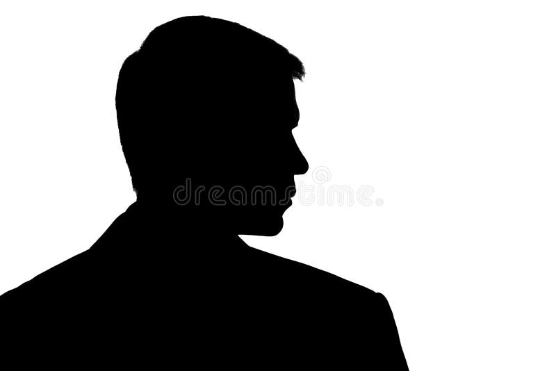 Portrait of a Young Man, View from the Back Stock Image - Image of ...