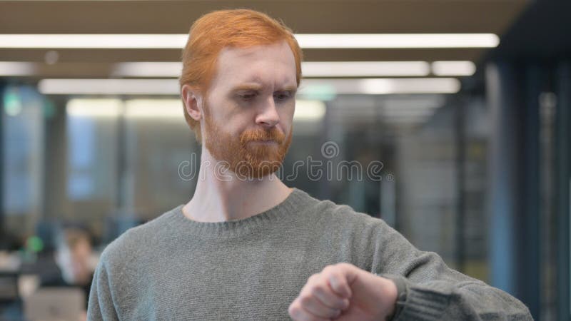 Portrait of Young Man Waiting and Checking Watch Stock Photo - Image of ...