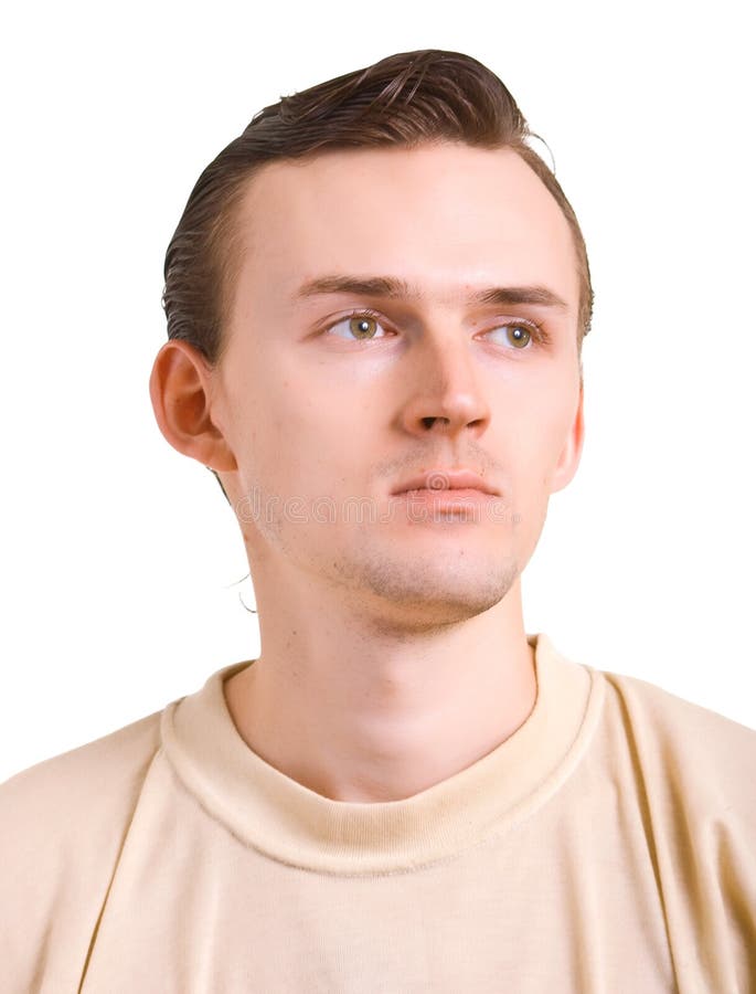Portrait of a young men stock image. Image of isolated - 9177821