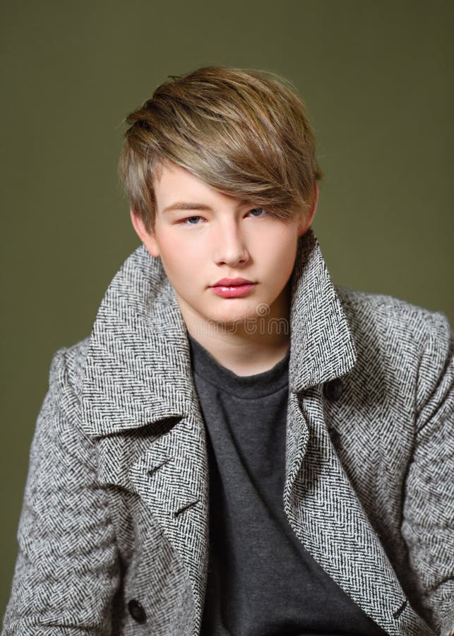 Portrait of Young Model Boy Stock Image - Image of fashion, beautiful ...