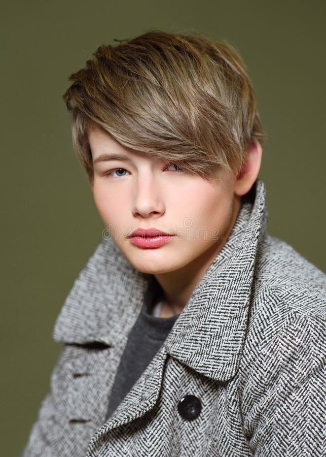 Portrait of Young Model Boy Stock Photo - Image of clothes, adorable ...