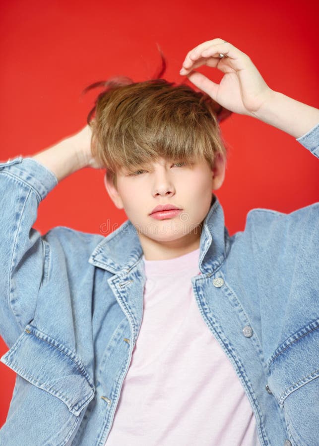 Portrait of Young Model Boy Stock Photo - Image of family, style: 179607796