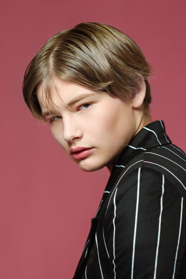 Portrait of Young Model Boy Stock Photo - Image of family, style: 179607796