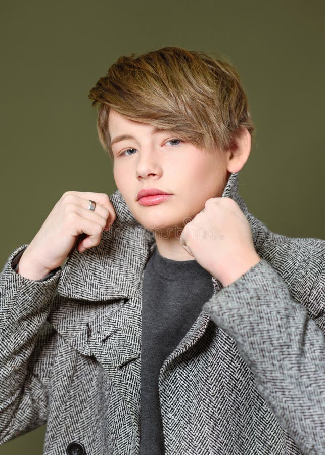 Portrait of Young Model Boy Stock Image - Image of model, teenager ...