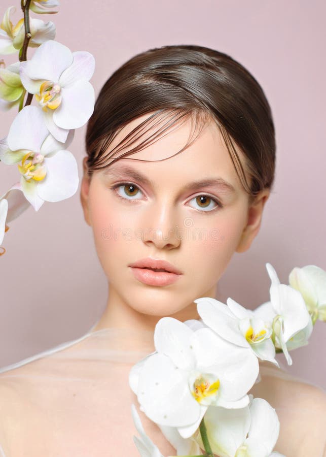 Portrait of Young Model Girl Stock Image - Image of hairstyle, stylist ...