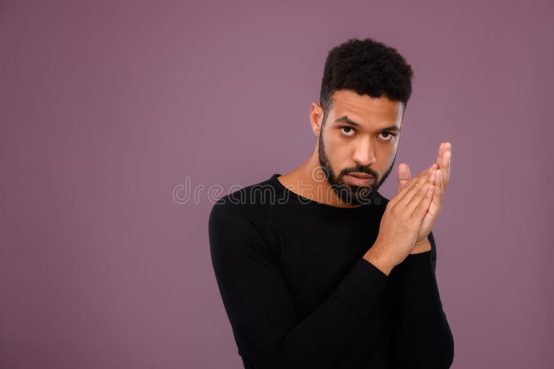 Portrait of Young Multiracial Man in Studio. Stock Photo - Image of ...