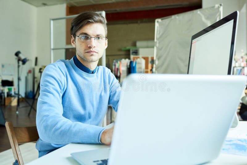 It Professional Coding at Workplace Stock Image - Image of office ...
